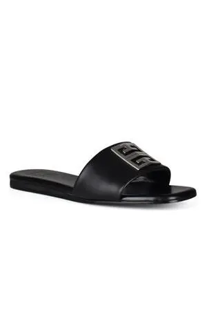 Givenchy 4g Leather Flat Sandals