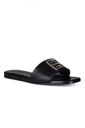 Givenchy 4g Leather Flat Sandals