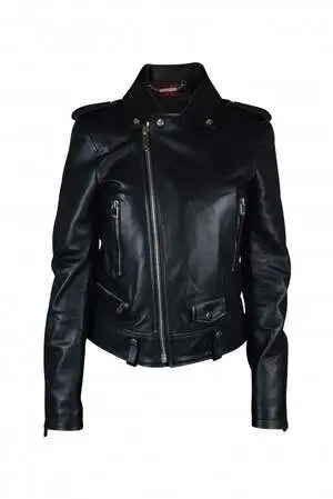 Philipp Plein Leather Perfecto Jacket - Black