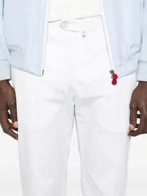 Kiton Buttoned Trousers - White