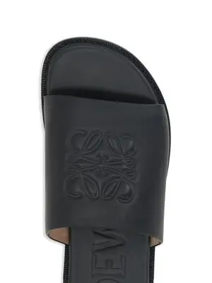 Loewe Flex Anagram Leather Slides