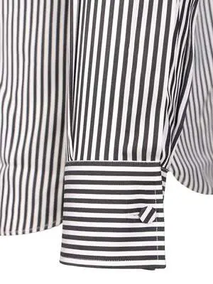 TOM FORD Silk Cotton Ladder Stripe Classic Fit Shirt - Multicolor