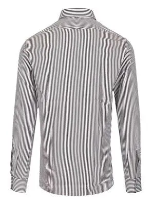 TOM FORD Silk Cotton Ladder Stripe Classic Fit Shirt - Multicolor