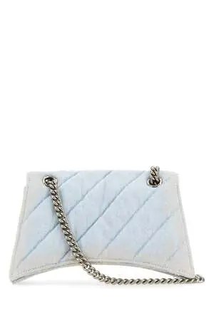Balenciaga Denim Crush S Shoulder Bag