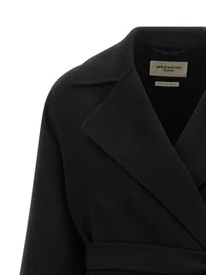 Max Mara Operoso Dressing Gown Coat - Black