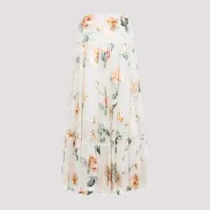 Zimmermann Carousel Burnout Midi Skirt