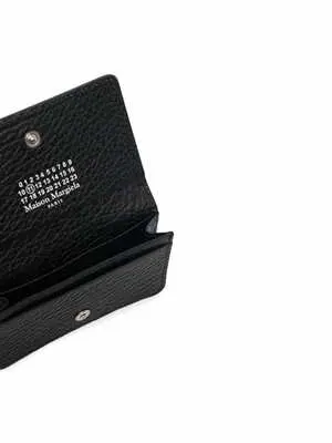 MAISON MARGIELA Snap Button Closure Four Stitches Bifold Card Holder