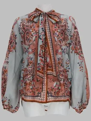 Zimmermann Silk Blusa Aster - Multicolor
