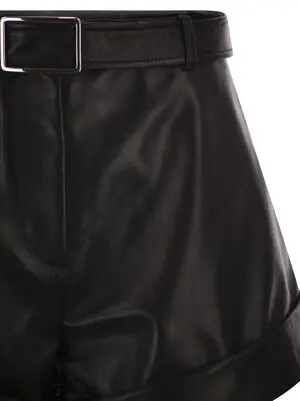 Sportmax Leather Bermuda Shorts