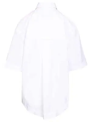 AMI Paris Short-sleeved Poplin Shirt