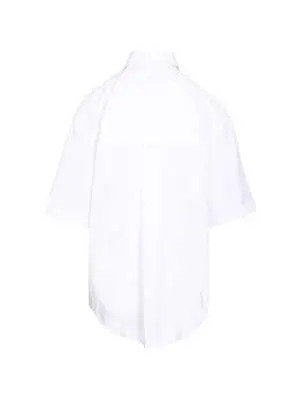 AMI Paris Short-sleeved Poplin Shirt