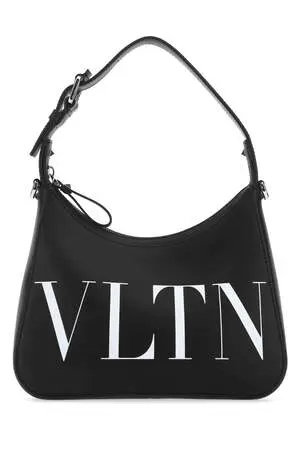 Valentino Garavani Leather Vltn Handbag - Black