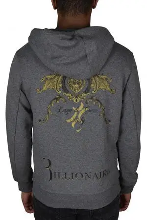 BILLIONAIRE Ls Edward Hooded Vest - Gray