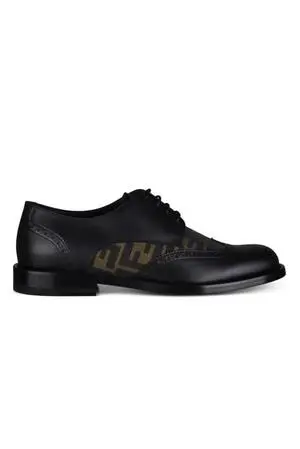 Fendi Leather Derbies - Black