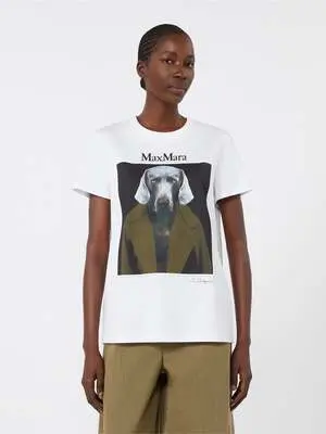 Max Mara Graphic Print Cotton T-shirt