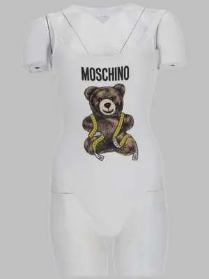 Moschino Teddy Swimsuit - White