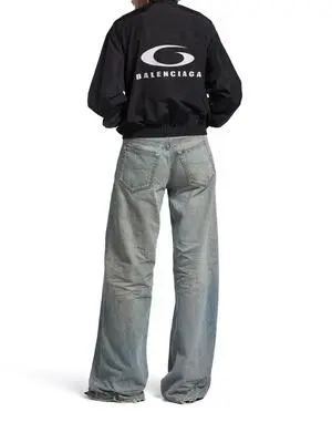 Balenciaga Organic Cotton Denim Trousers - Multicolor