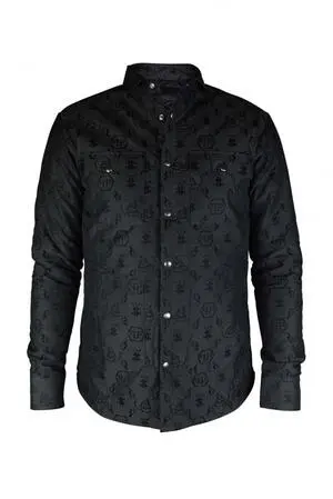 Philipp Plein Ls Monogram Shirt - Black