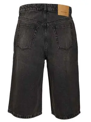 AMI Paris Large Fit Bermuda Shorts Used Denim