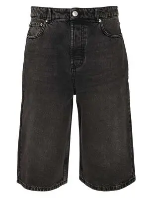 AMI Paris Denim Bermuda Shorts - Black