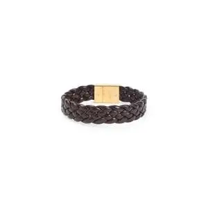 Bottega Veneta Intrecciato Leather Bracelet - Red