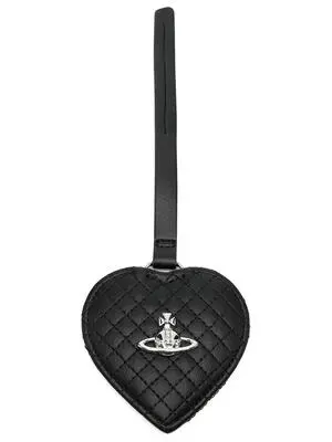 VIVIENNE WESTWOOD Heart Mirror Charm - Black