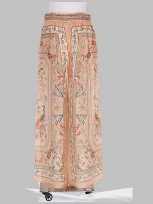 Zimmermann Pantalone In Seta Stampata