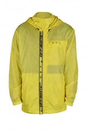 Off-White Logo Print Windbreaker