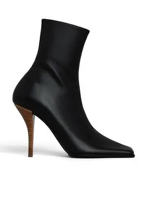 Alaïa Square Leather Boots - Black