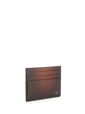 FERRAGAMO Gancini Credit Card Holder - Brown