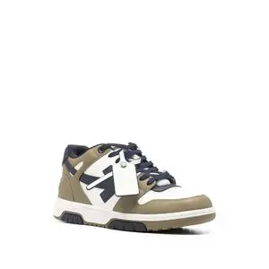 Off-White Calf Leather Low-top Trainers - Green