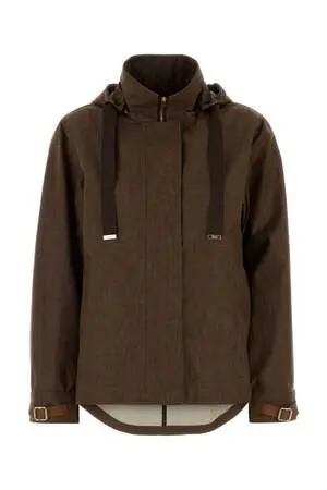 Herno Linen Blend Jacket - Brown