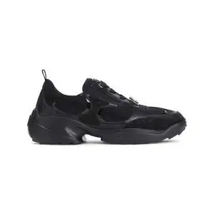 ROGER VIVIER Run Mini Strass Lace-up Sneakers - Black