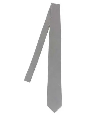 TOM FORD Tom Ford Men Jacquard Tie Silver