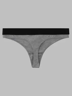 TOM FORD Logo Band Thong - Gray
