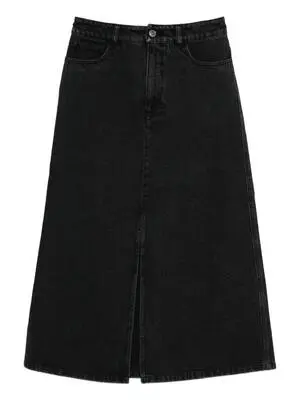 A.p.c. Georgia Denim Midi Skirt - Black