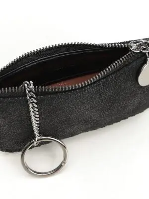 Stella McCartney Falabella Zip Around Card Holder Keychain