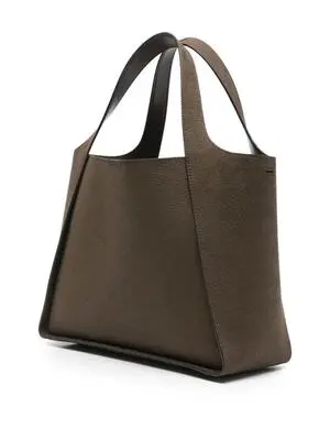 Stella McCartney Tote Bag With Perforated Logo - Brown