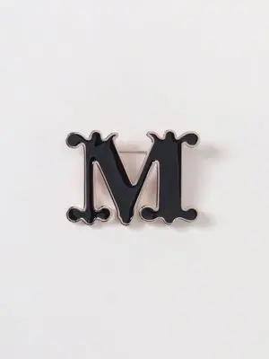 Max Mara Egrege Enameled Brass Brooch - Blue