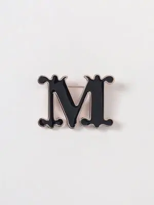 Max Mara Enameled Brass Brooch - Blue