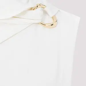 JIL SANDER Draped Knitted Tank Top