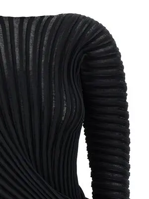Issey Miyake Stream Pleated Knit Top