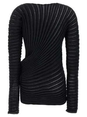 Issey Miyake Asymmetrical Knit Top