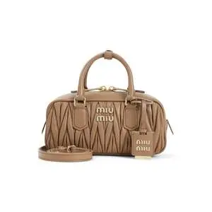 Miu Miu Lamb Leather Handbag - Brown