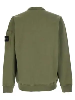 Stone Island Regular Fit Crewneck Midweight Sweatshirt With Pocket