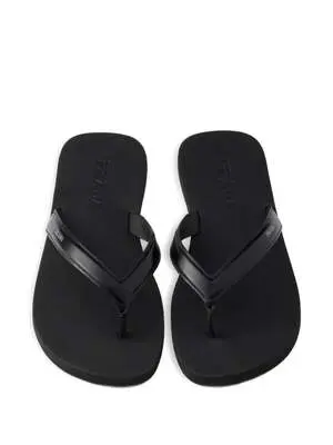 Prada Brushed Leather Flip-flops