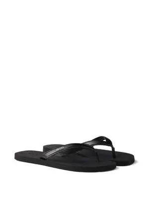 Prada Brushed Leather Flip-flops