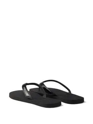 Prada Brushed Leather Flip-flops