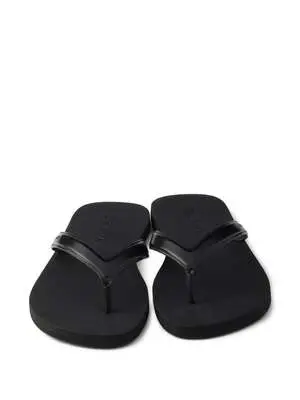 Prada Brushed Leather Flip-flops