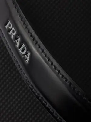 Prada Brushed Leather Flip-flops - Black